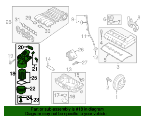 2012-2023 Volkswagen Oil Filter Housing 03H-115-403-AA | OEM Parts Online