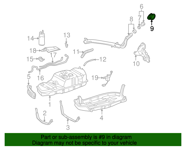 77291-0C060 - Fuel Filler Housing 2005-2007 Toyota Sequoia ...