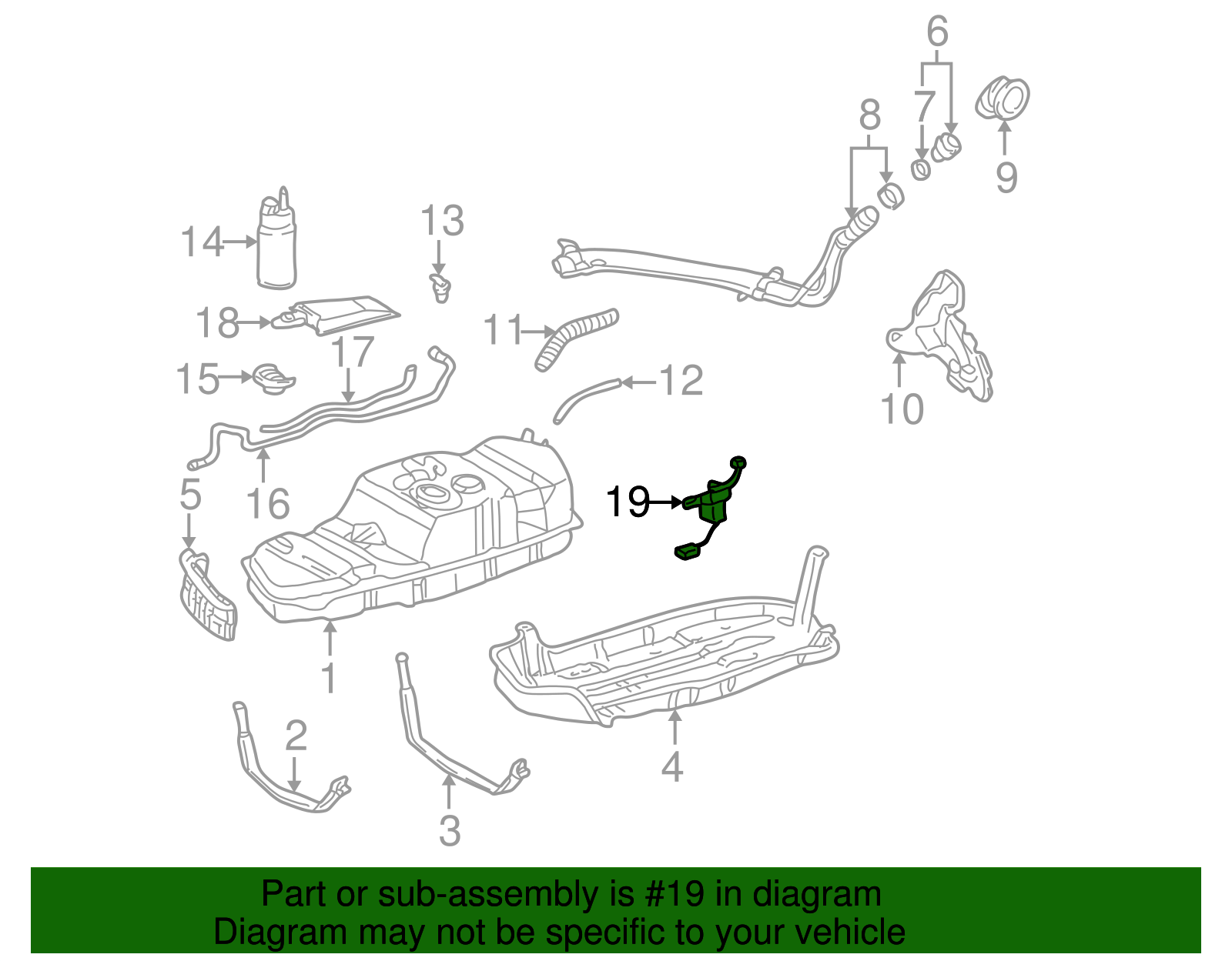 83320-0C011 - Fuel Gauge Sending Unit - 2004-2007 Toyota | Nucar Toyota ...