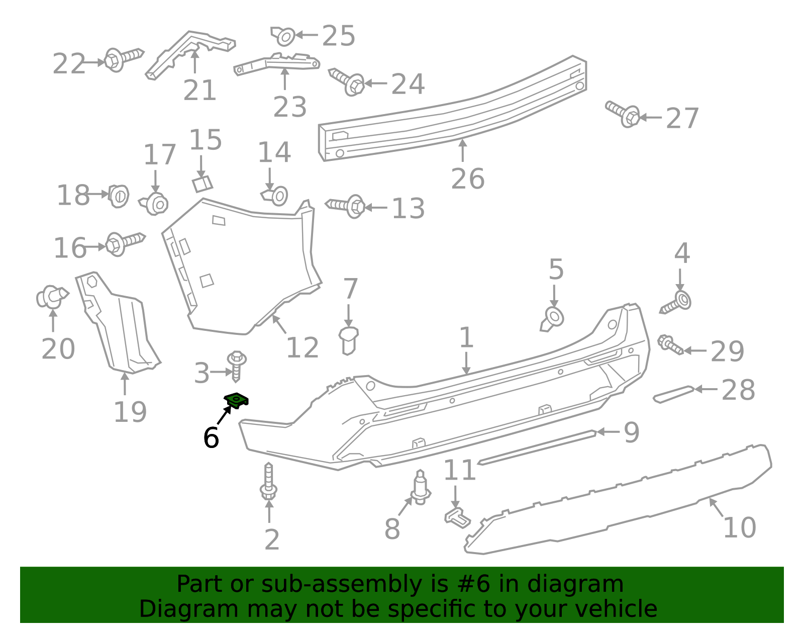 1996-2024 Toyota Bumper Cover Nut 90183-05040 | Toyota Parts Center