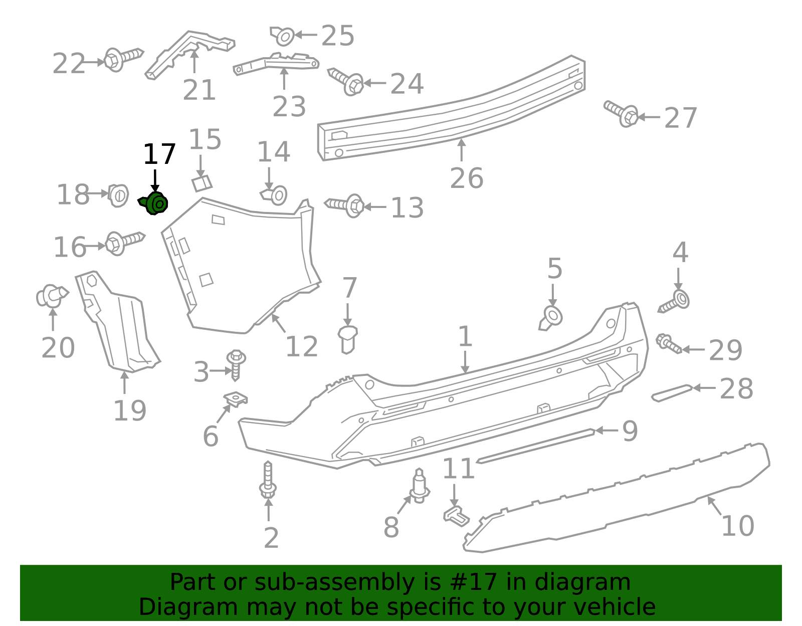 2019-2025 Toyota Side Panel Retainer 76829-60020 | Toyota Parts Center