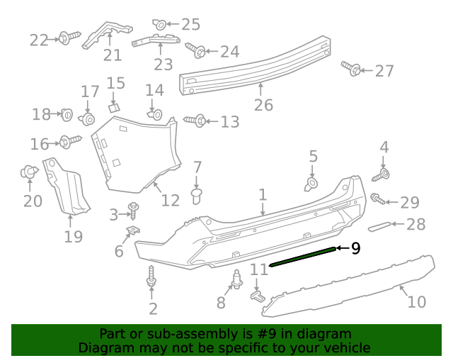 52151-0R010 - Stiffener - 2019 Toyota RAV4 | OEM Genuine Toyota Parts