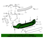 52159-0R170 - Cover Rear Bumper - 2019-2024 Toyota RAV4 | OEMGenuineParts.com