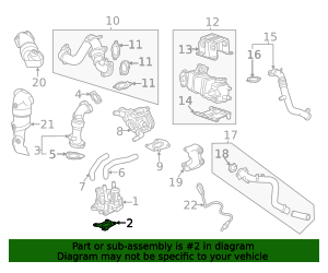 GM Part Number 12677819 | 2017-2024 GM Exhaust Gas Recirculation (EGR ...