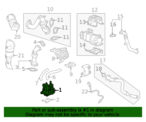 2020-2025 GM Egr Valve 12713478 GM | GMPartsDirect.com