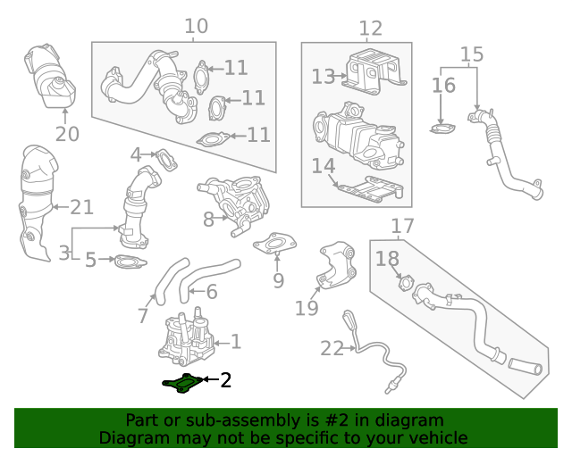 GM Part Number 12677819 | 2017-2023 GM Exhaust Gas Recirculation (EGR ...
