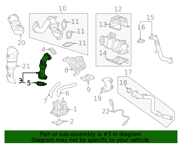 2017-2024 GM Pipe Replaces Part Number 12680217 12688016 GM ...