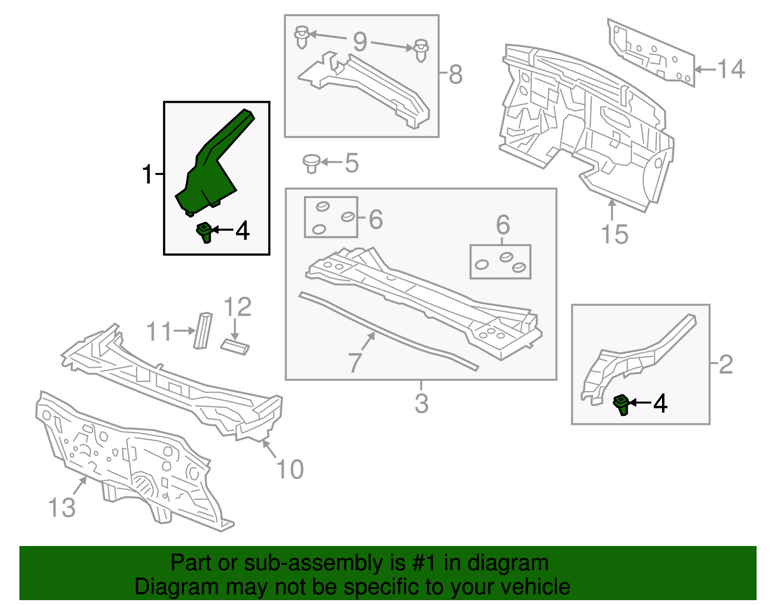 Genuine OEM Acura - End Cover Part# 74220-TX4-A00 | Acura Parts For Less