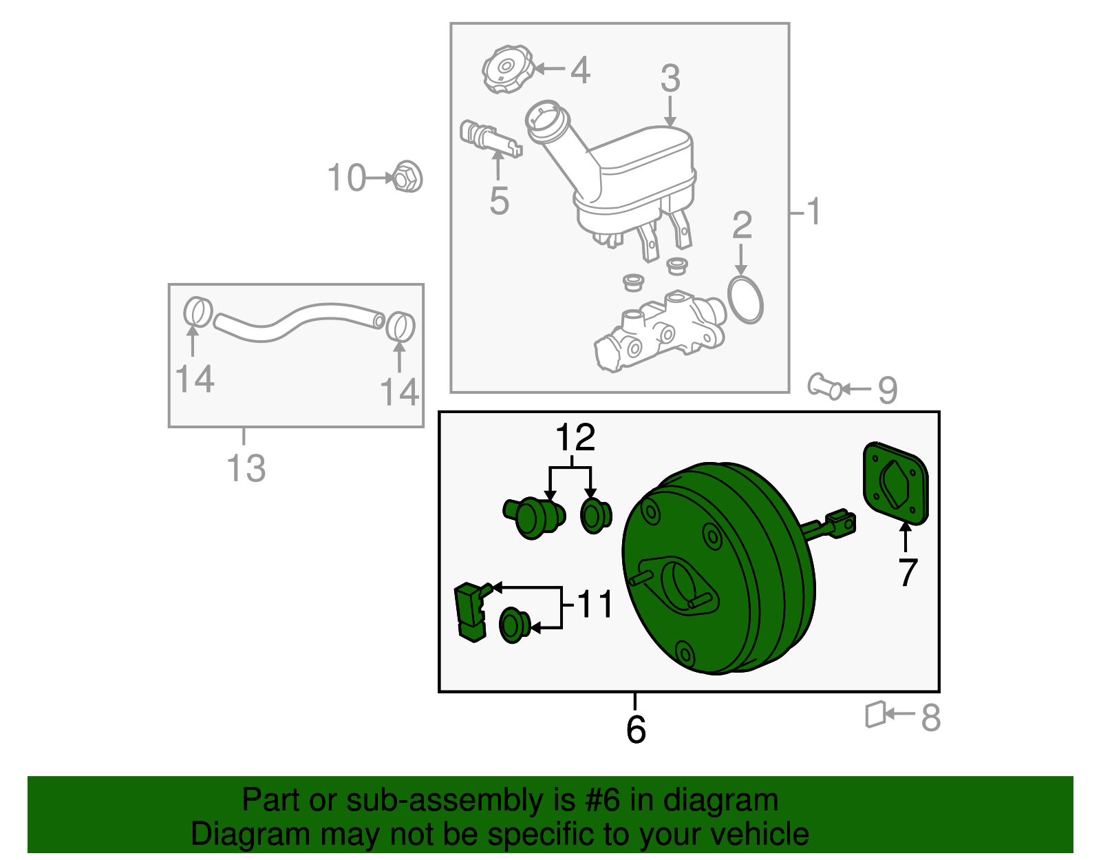 2007-2014 GM Power Brake Booster 19432799 | OEM Parts Online