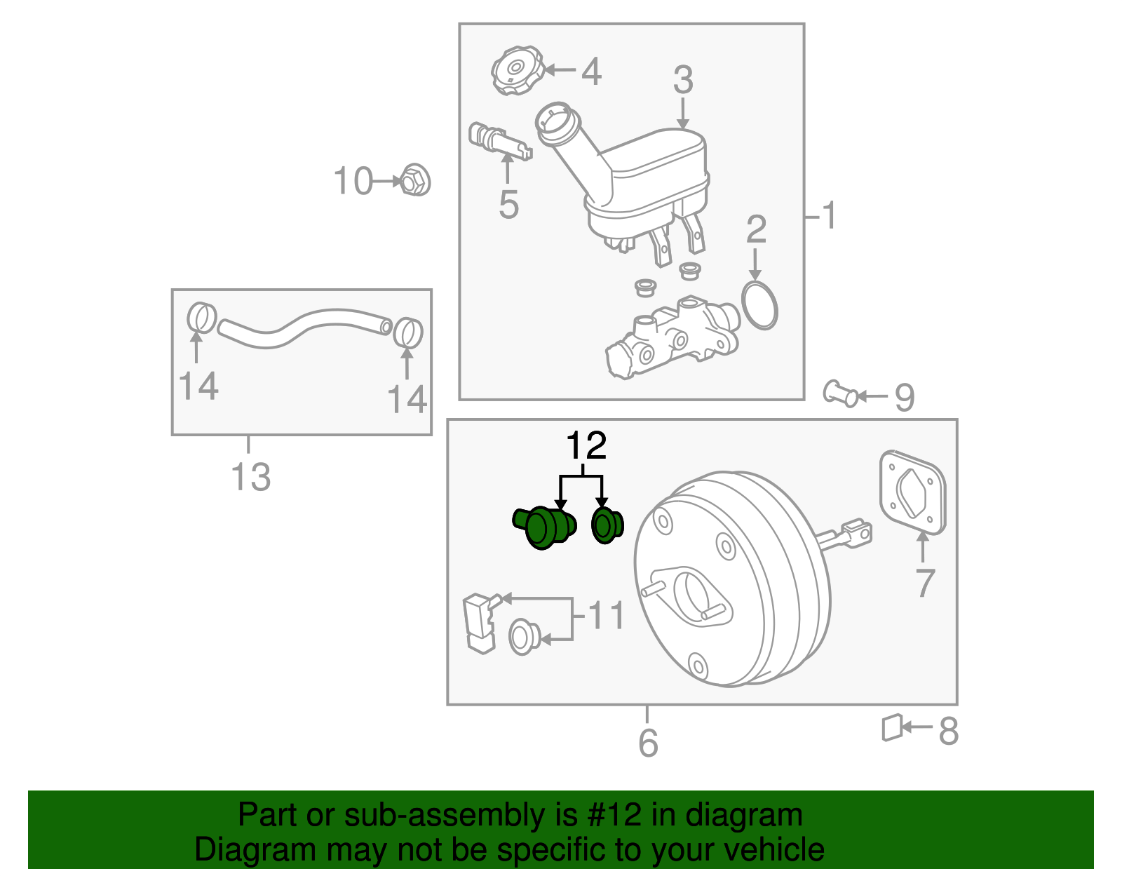 15823207 - Power Brake Booster Vacuum Check Valve Kit with Check Valves ...