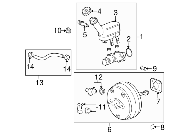 84635614 - Power Brake Booster 2010-2017 GM | AutoNationParts.com