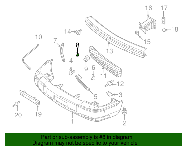 W716460-S300 - Valance Panel Clip 2007-2024 Ford | Big 3 Auto Parts