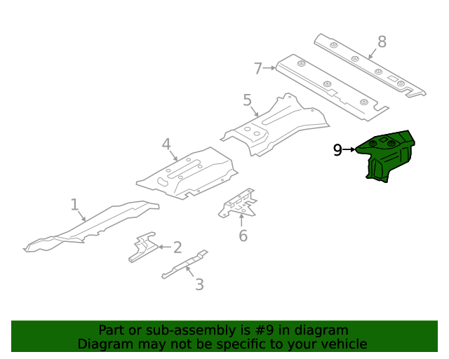 51487424938 - 2019-2021 BMW Heat Shield Bracket (51-48-7-424-938) | BMW ...