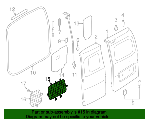 2017-2021 Nissan NV200 Screen 91354-9SF0A | OEM Parts Online