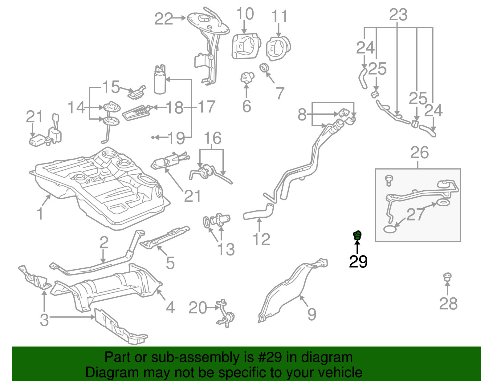 1991-2003 Toyota Valve 77420-26010 | Toyota Parts Center