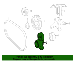 2010-2020 Mercedes-Benz Belt Tensioner 278-200-05-70 | Mercedes-Benz Parts