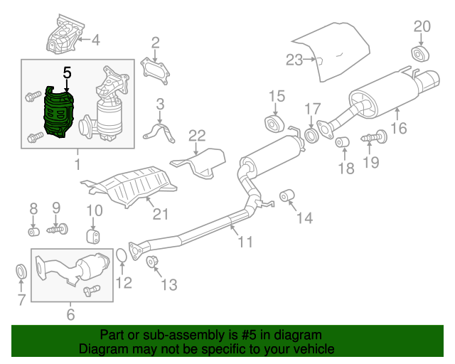 18121-RX0-A00 - Heat Shield 2012-2015 Honda | Honda Parts Online