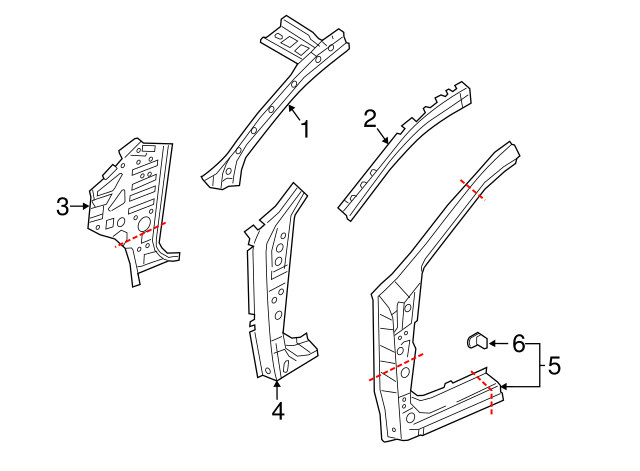 2017-2024 Mitsubishi Hinge Pillar Bracket 5220A001 | Mitsubishi Motors ...