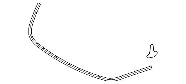 2016-2020 Toyota Front Weather-Strip 53395-WB002 | Toyota Parts Center