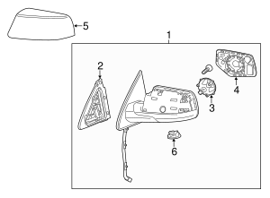 2020 GM Mirror (Replaces Part Number 84347487) 84664794 GM ...