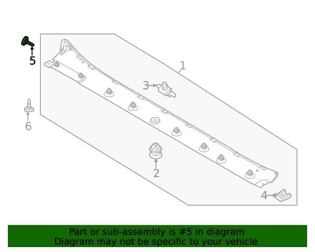 Genuine OEM Ft Fender Liner Screw Part# 9A7-007-698-00 Fits 2010-2018 ...