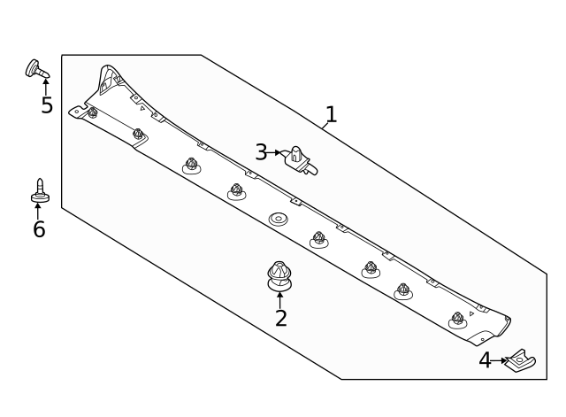 Genuine Porsche 981-504-597-00 |Rocker Panel Molding Hardware Kit ...