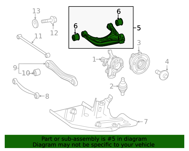 167-350-48-00 - Suspension Control Arm 2020-2023 Mercedes-Benz ...