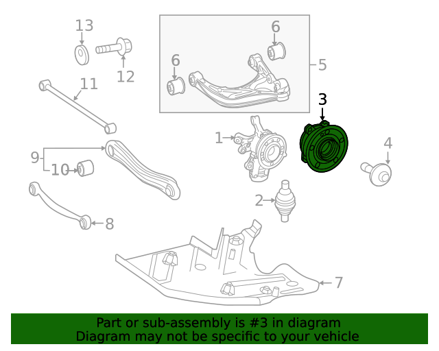 167-356-02-00 - Wheel Bearing And Hub Assembly 2020-2024 Mercedes-Benz ...