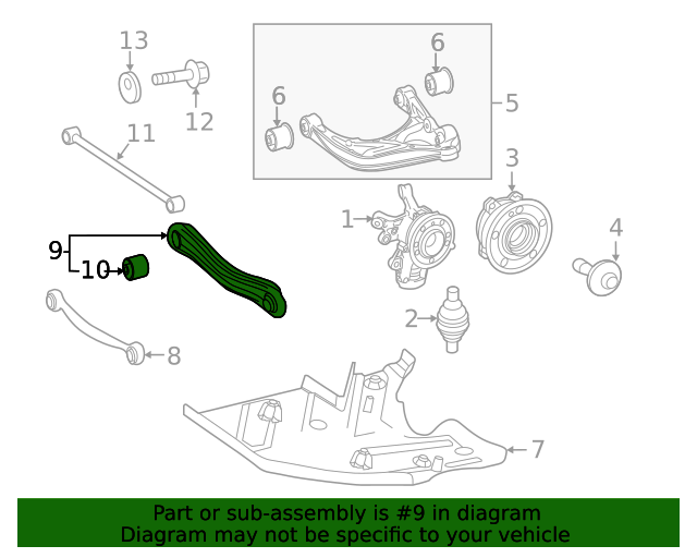 167-350-38-00 - Rear Lateral Arm 2020-2024 Mercedes-Benz | Mercedes ...