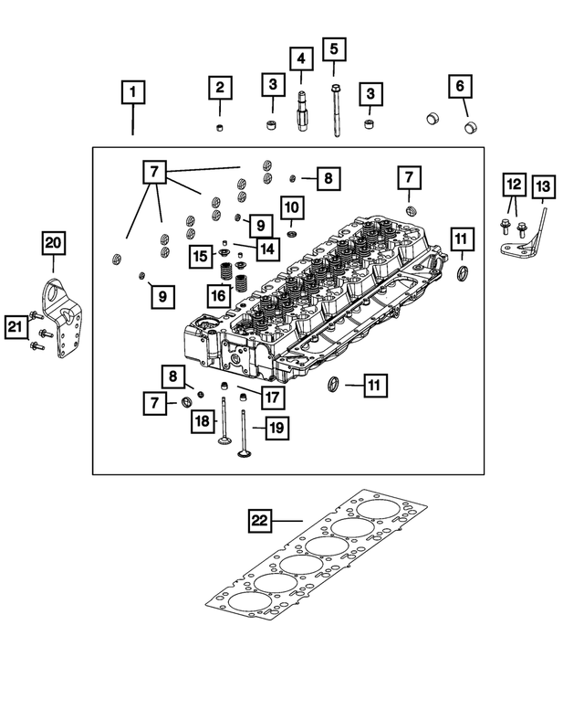 2023 Ram Cylinder Head 68623163AA | Mopar Estores