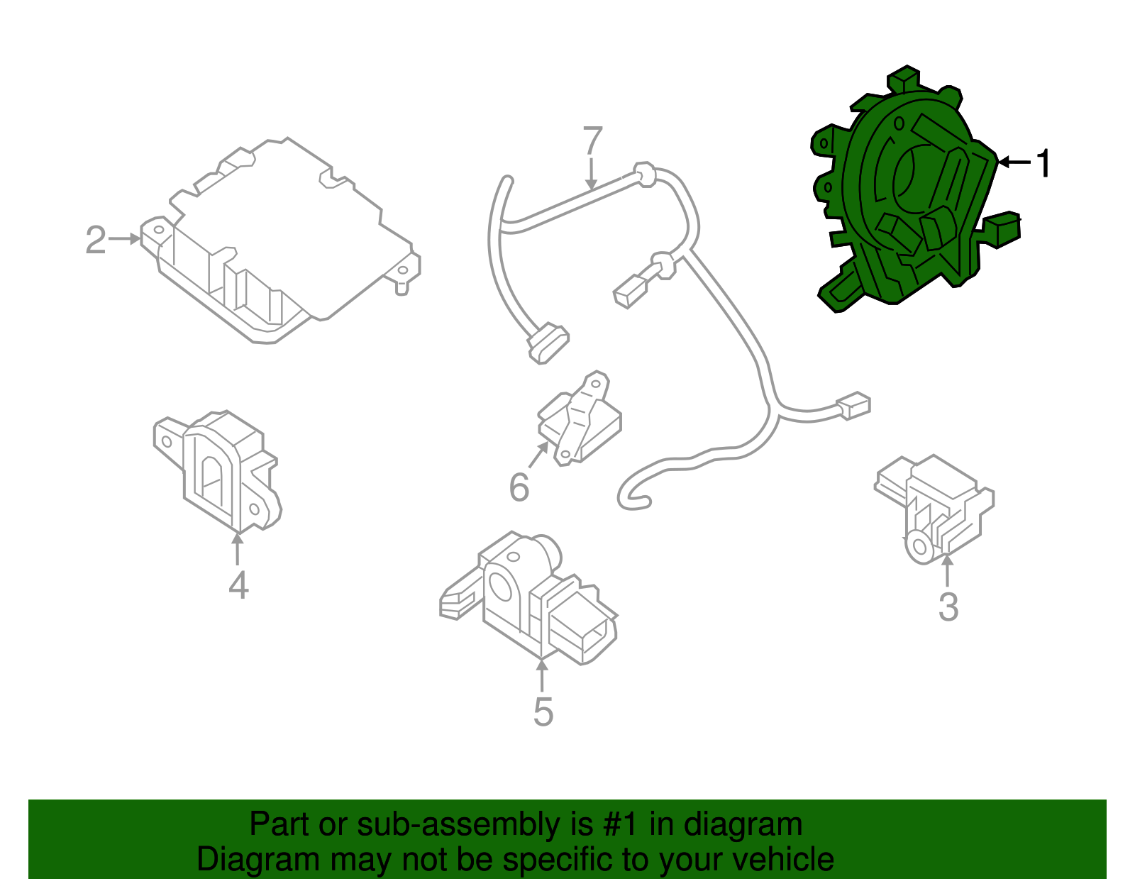 25554-3JA1A - 2013-2024 Nissan - Clock Spring | Anicra Nissan Parts