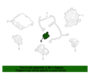 98856-9HS0A - Occupant Sensor 2018 Nissan Altima | Nissan Parts ...