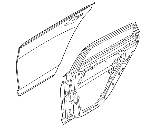 2016-2019 Hyundai Sonata Door Shell 77004-C1020 | QuirkParts