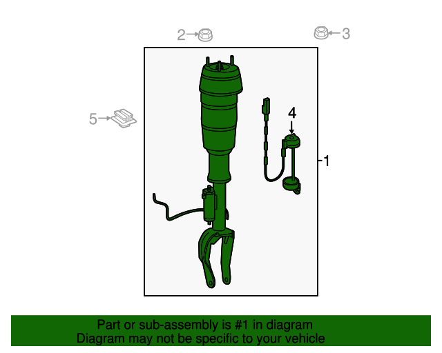 2923202700 - Shock Assembly 2015-2019 Mercedes-Benz | AutoNationParts.com