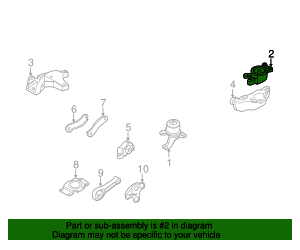 31316875 - Engine pad left - 2007-2016 Volvo | Volvo OEM Parts Direct
