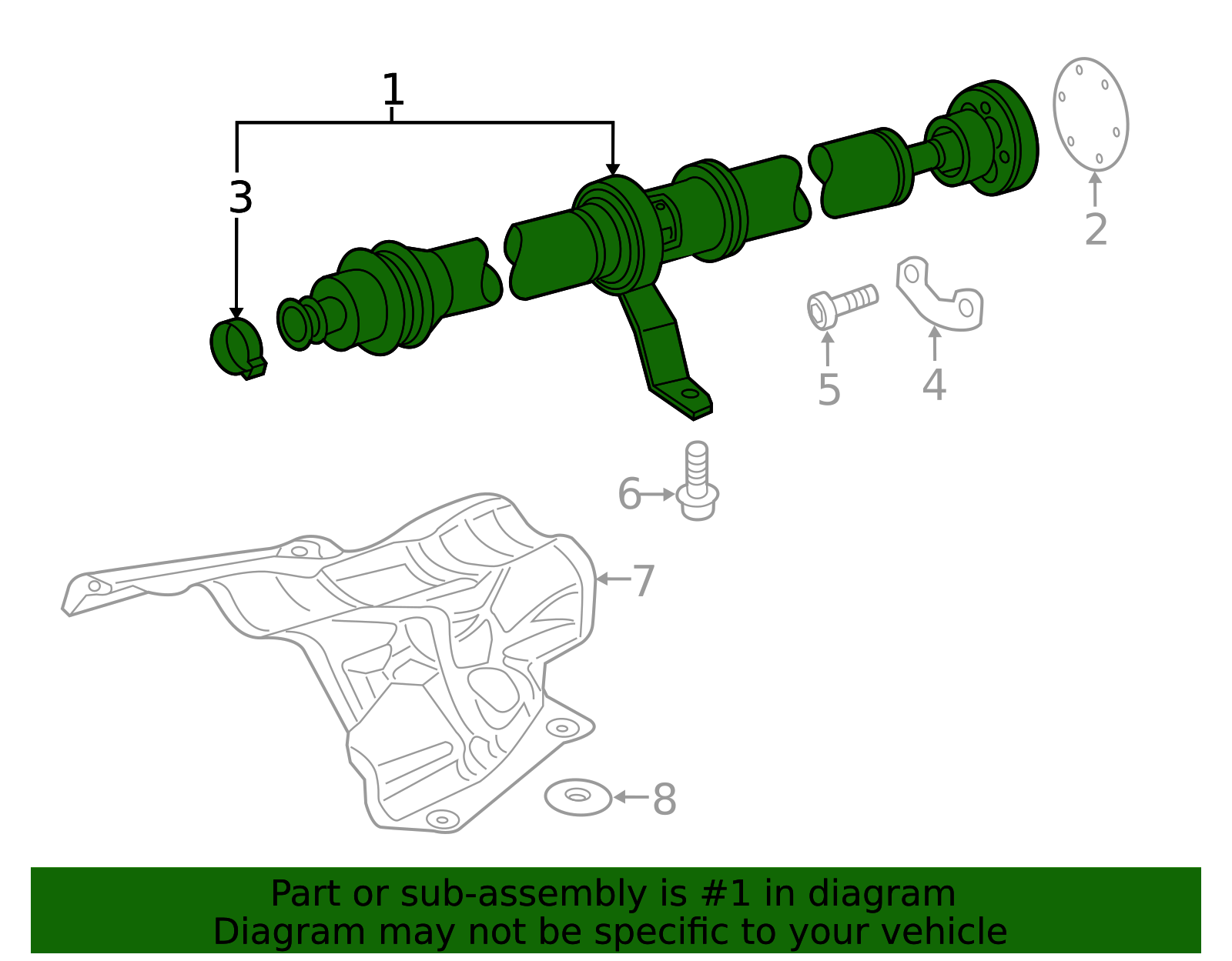 2017-2022 Audi Drive Shaft Assembly 8W0-521-101-J | Audi USA Parts
