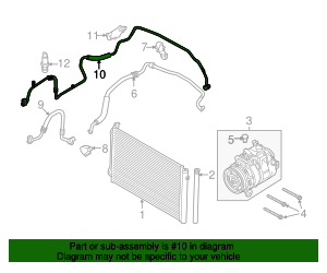 64539151740 - 2008-2013 BMW M3 AC Hoses (64-53-9-151-740) | BMW of ...