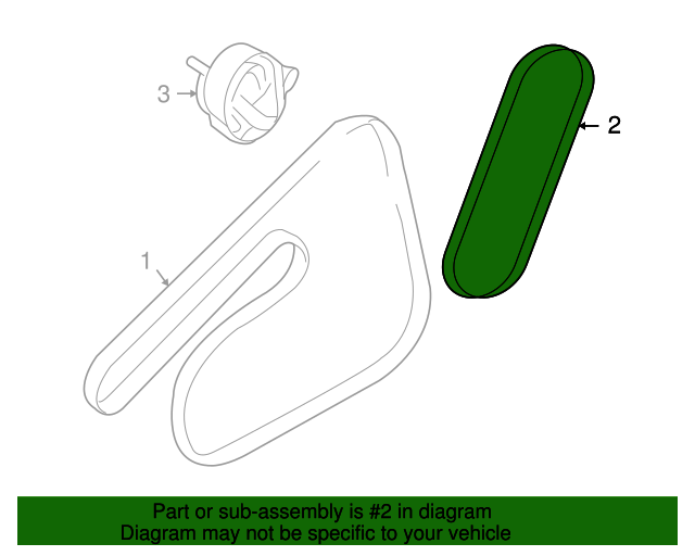 2009 2011 Gm Power Steering Pump Belt 25195582 Gmpartsdirect