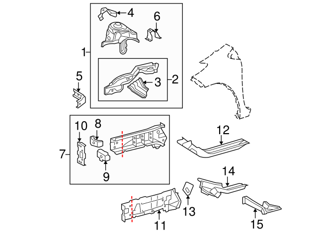 2007-2014 Toyota Front Plate 57119-52020 | Discount Parts Monster