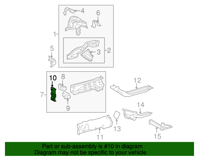 2007-2014 Toyota Front Plate 57119-52020 | Discount Parts Monster