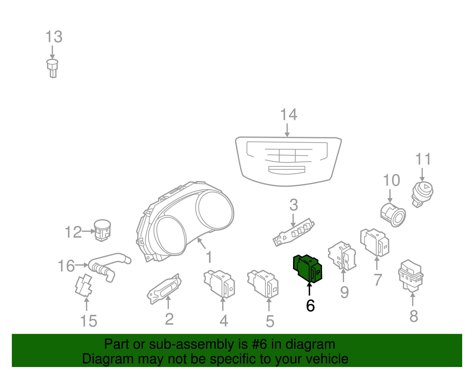 2013-2024 Nissan Stab Control Switch 25145-3TA0A | Ziegler Nissan of ...