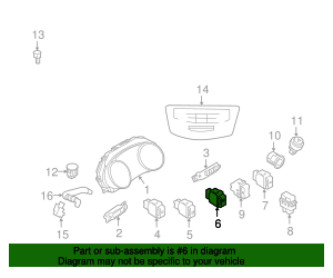 2013-2024 Nissan Switch 25145-3TA0A | Nissan OEM Parts Online