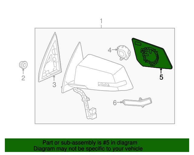 15951928 Glass - New OEM Part From GM Parts Direct | GM Parts Store