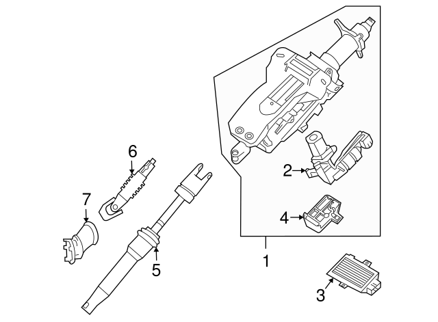 32-30-6-788-716 - Steering Column Control Module 2002-2008 BMW ...