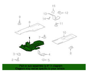 2013-2015 Jaguar Center Shield C2Z27722 | OEM Parts Online