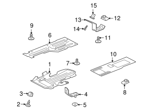 C2Z4201 - Center Shield 2009 Jaguar XF | Land Leaping Genuine British Parts
