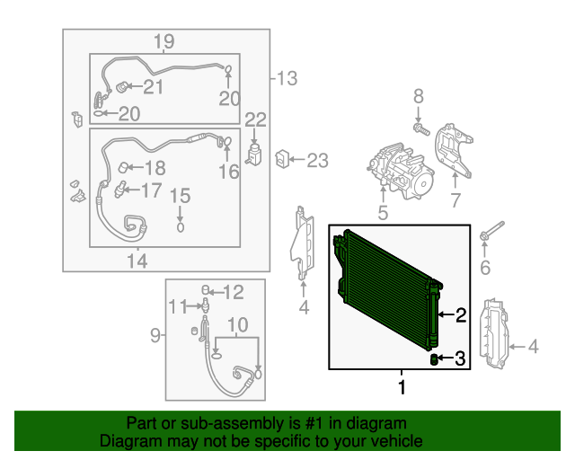 2011-2015 Hyundai Sonata Condenser 97606-4R001 | QuirkParts