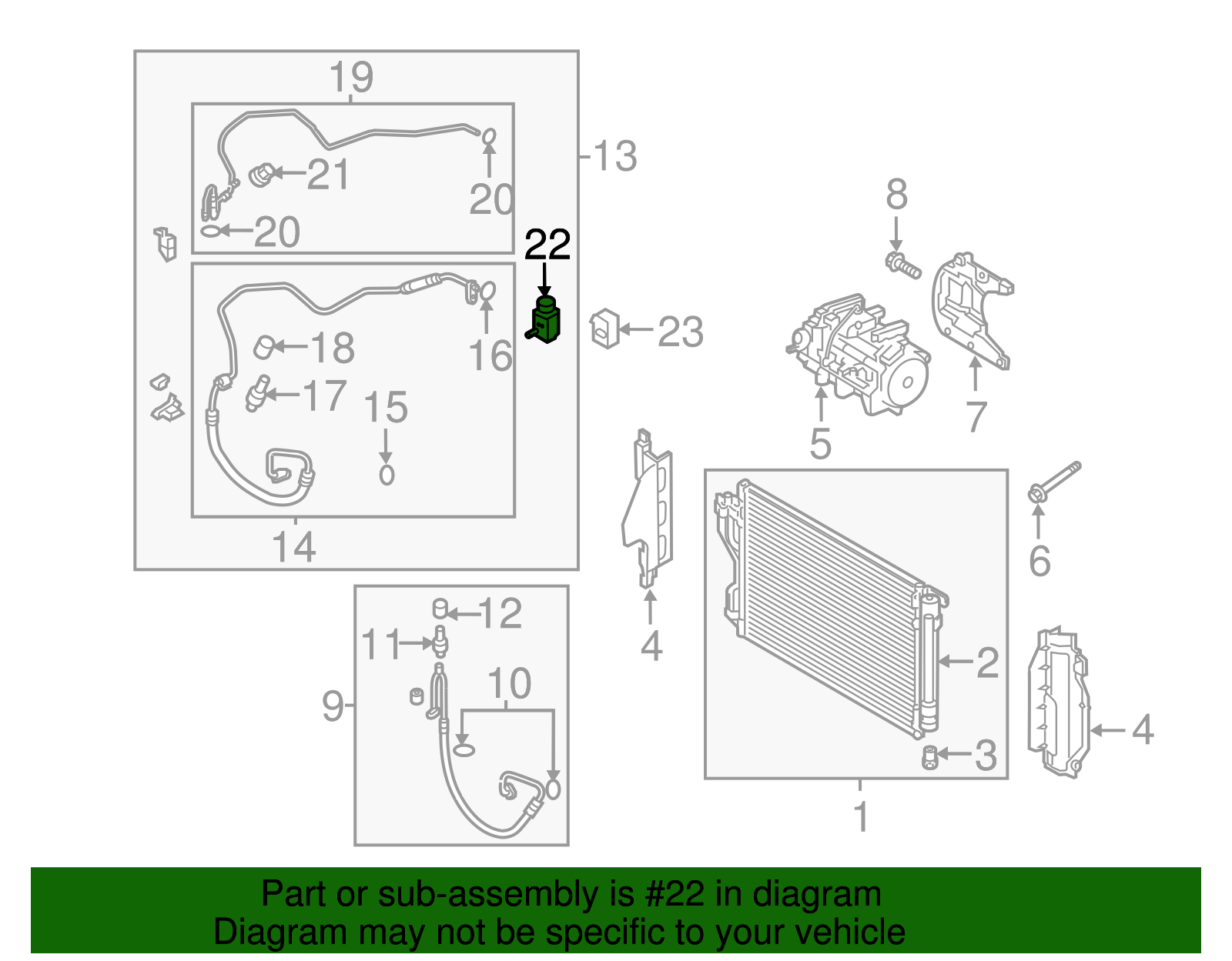 Genuine Expansion Valve for 2011-2015 Hyundai | Part# 97626-3R000 ...
