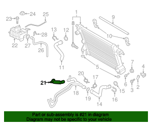 2017-2020 Ford Upper Hose HC3Z8260A | TascaParts.com