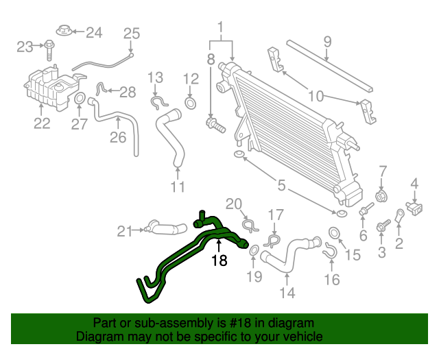 2017-2020 Ford Lower Pipe HC3Z8286B | TascaParts.com